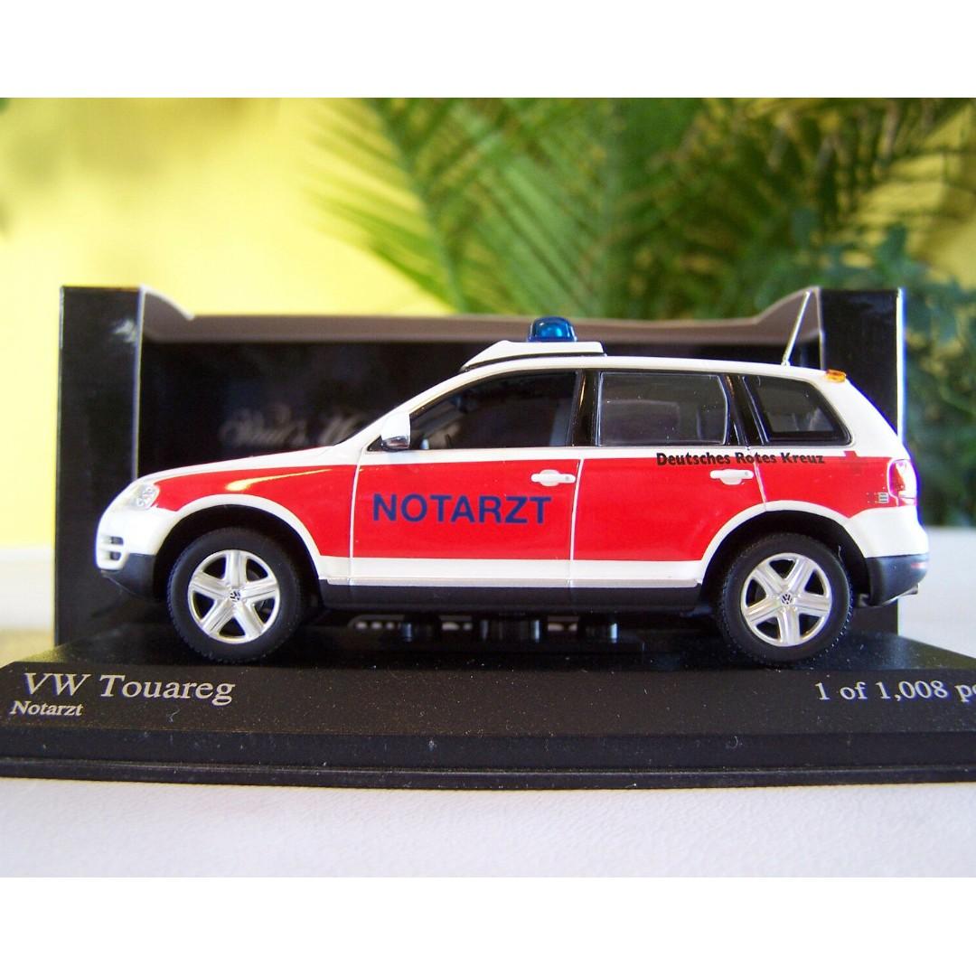 1:43 Minichamps 2002 VW Touareg NEF Notarzt . Emergency Ambulance ...
