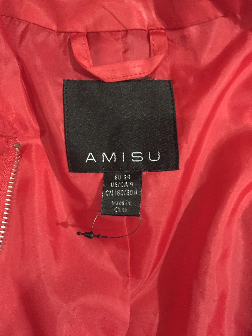 Amisu Red Quilted Bubble Coat, Women's Fashion, Coats, Jackets and Outerwear on Carousell