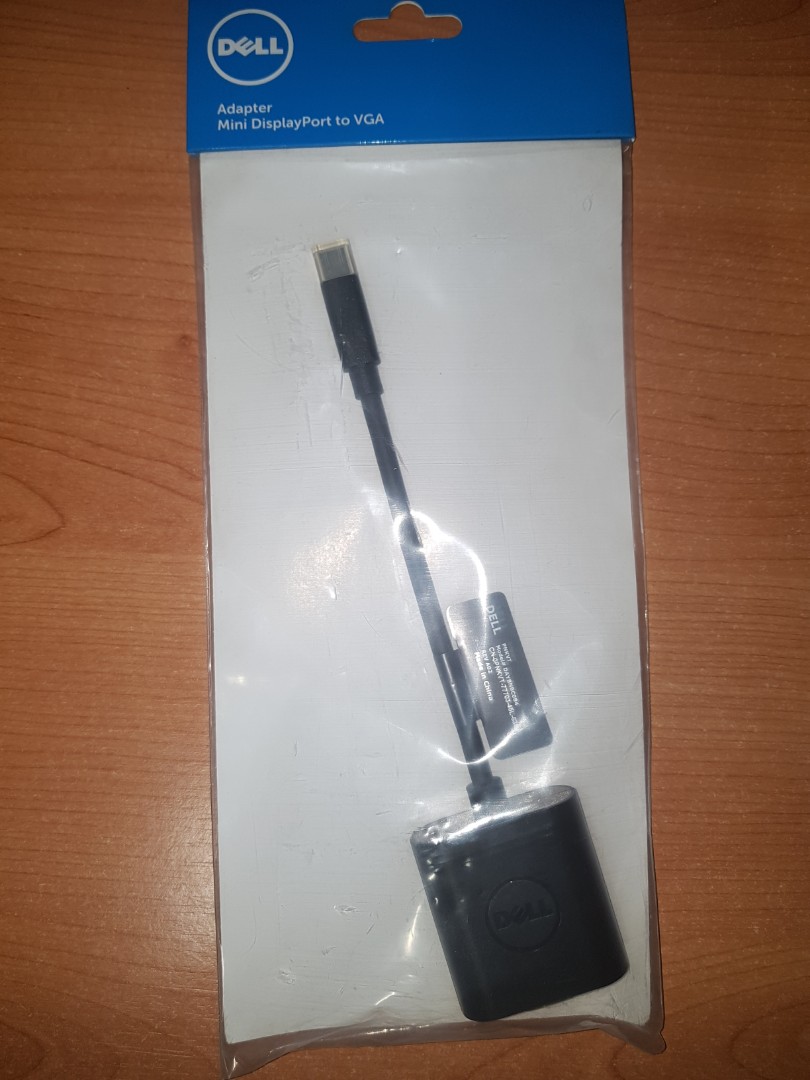 [DELL ORIGINAL] Adapter Mini Displayport to VGA, Computers & Tech ...