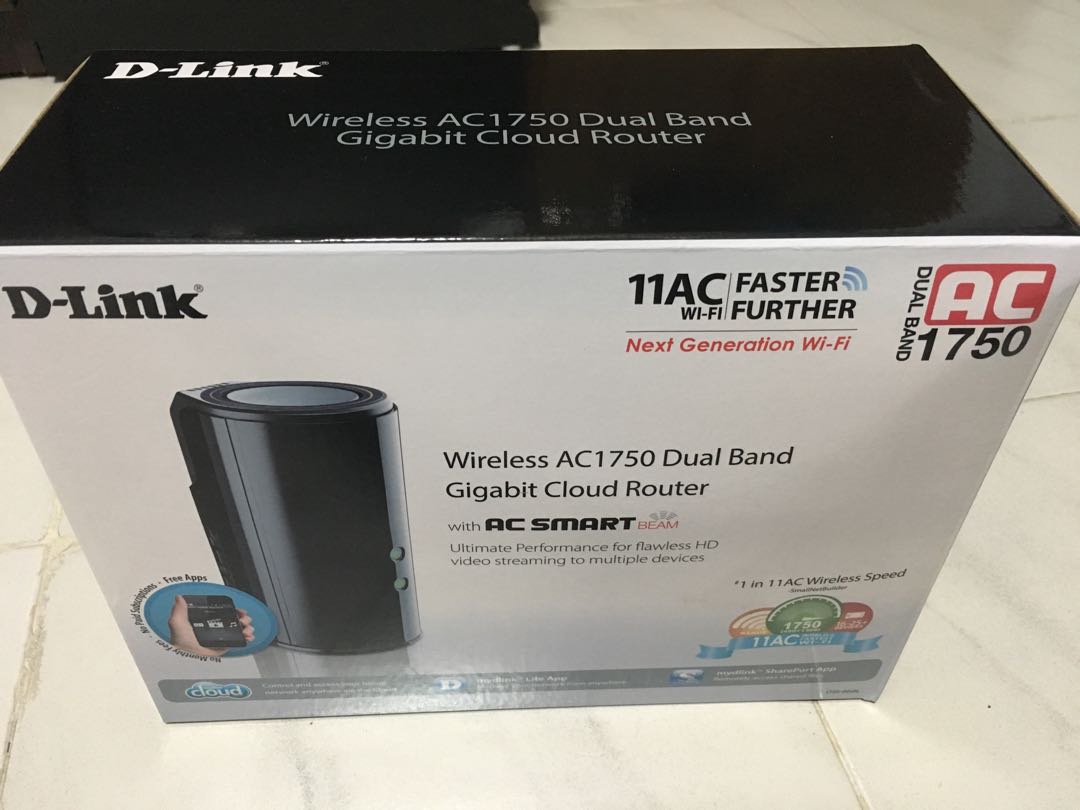 D-Link Wireless AC1750 Dual Band Gigabit Cloud Router, Computers & Tech ...