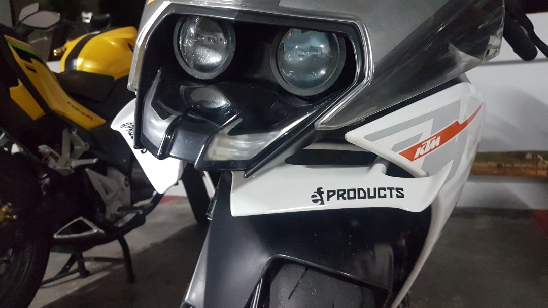 KTM RC 390 / RC 200 Fiberglass Winglet (White Colour), Motorcycles ...