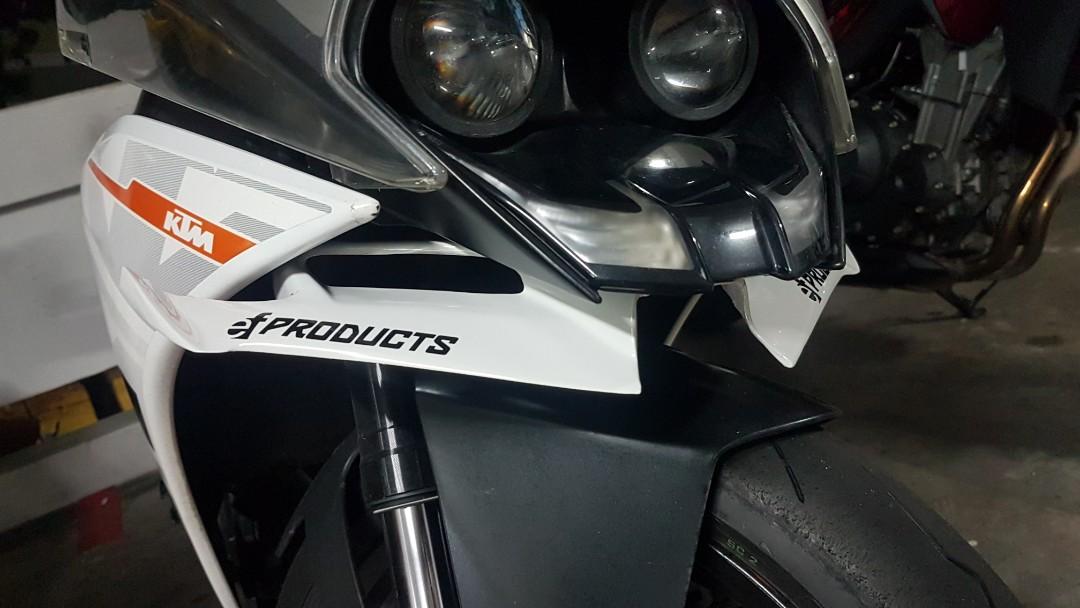 KTM RC 390 / RC 200 Fiberglass Winglet (White Colour), Motorcycles ...