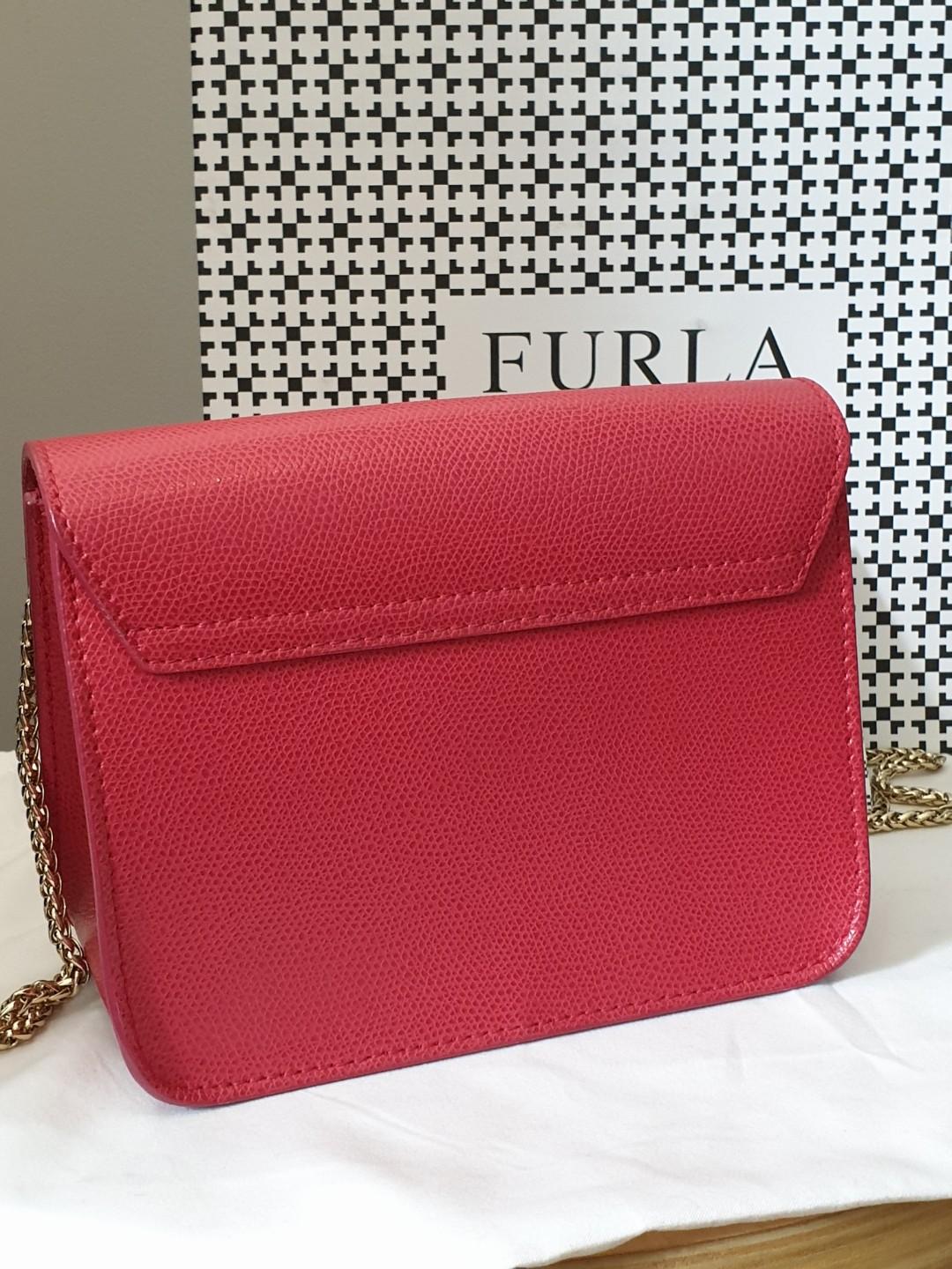 Furla Metropolis Mini crossbody (Ruby Red), Luxury, Bags & Wallets on ...