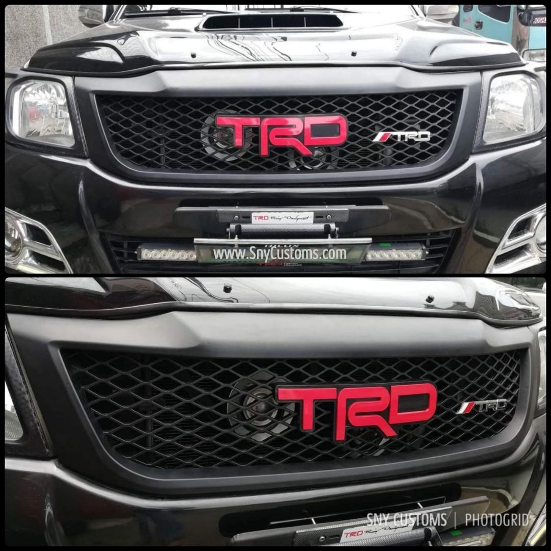 HiLux Revo TRD Grille matte black plastic Oem bolt on deferred pay ...