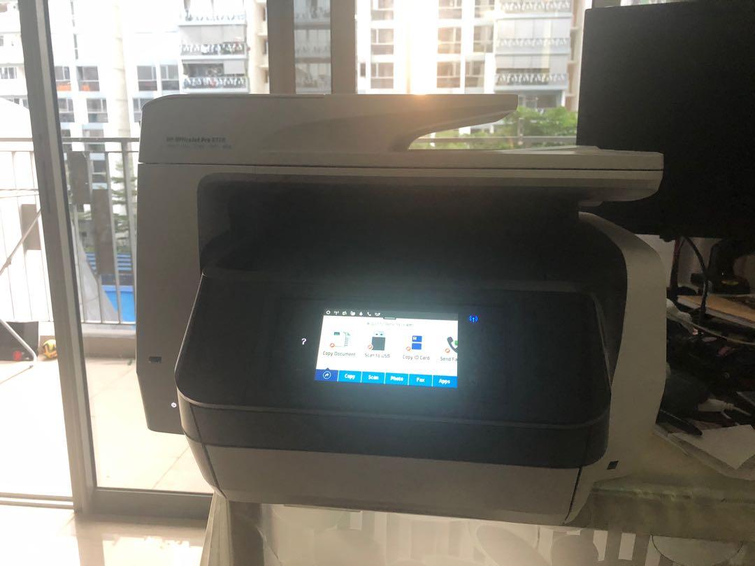 HP office Jet Pro 8720 Printer, Computers & Tech, Printers, Scanners ...