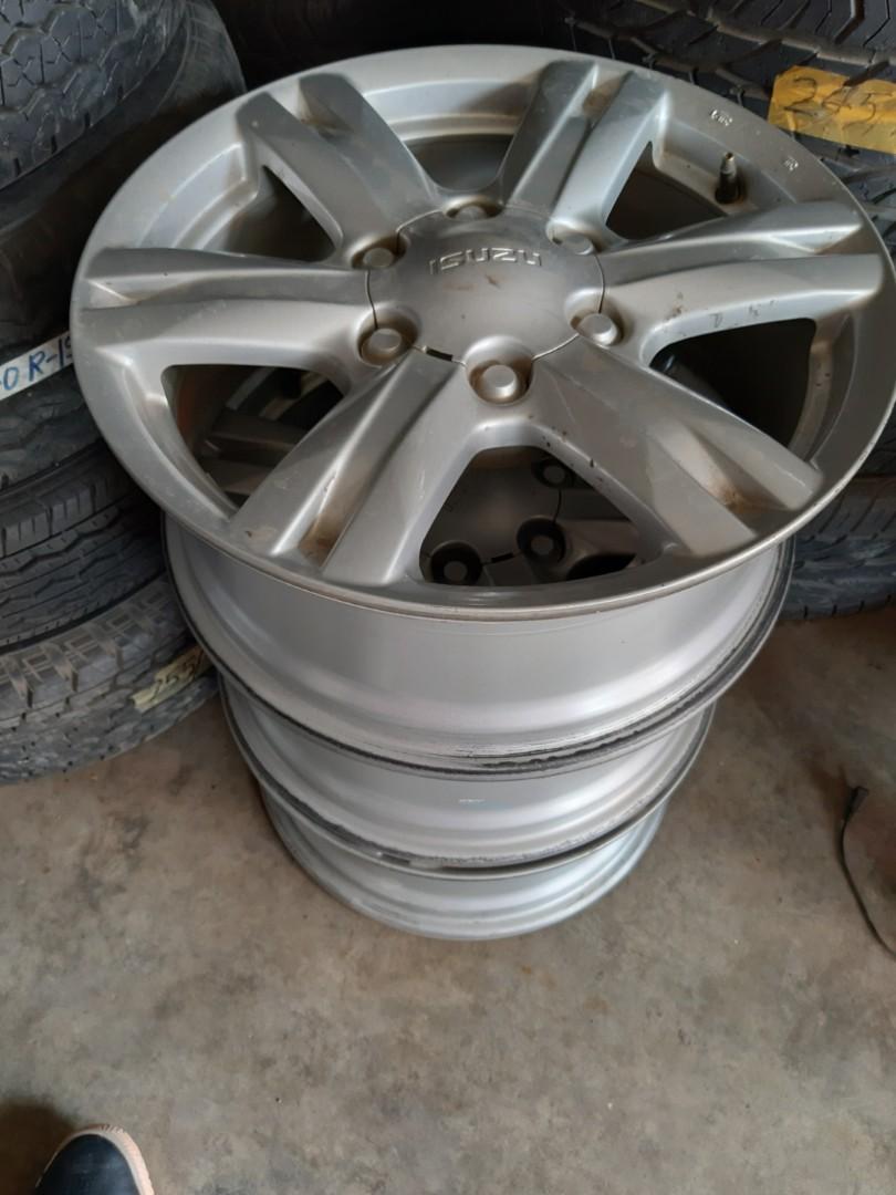 Isuzu mux rims 2017, Car Parts & Accessories, Mags and Tires on Carousell