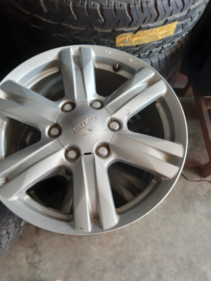 Isuzu mux rims 2017, Car Parts & Accessories, Mags and Tires on Carousell