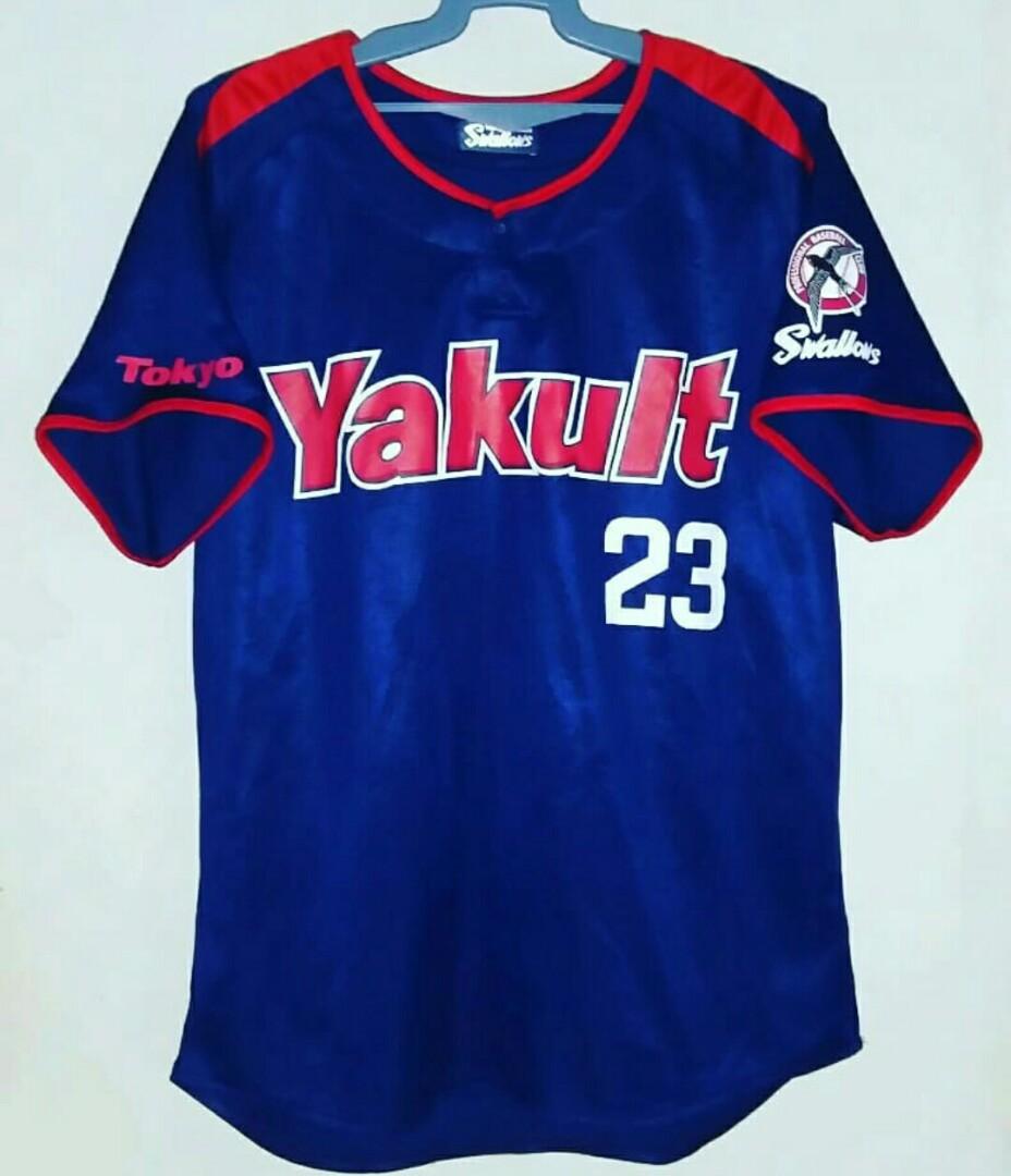Yakult Swallows Japan Baseball Jersey, Men's Fashion, Tops & Sets, Tshirts & Polo Shirts on ...
