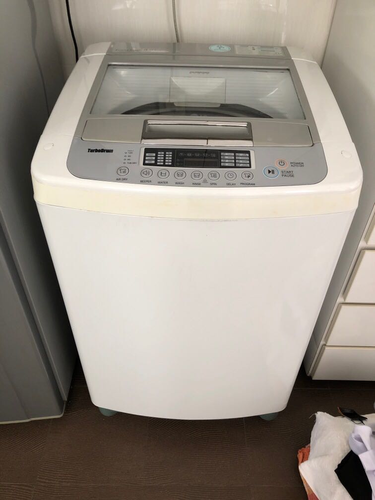 LG Washing Machine Fuzzy Logic 9 0 WFT9100 Turbo Drum TV Home