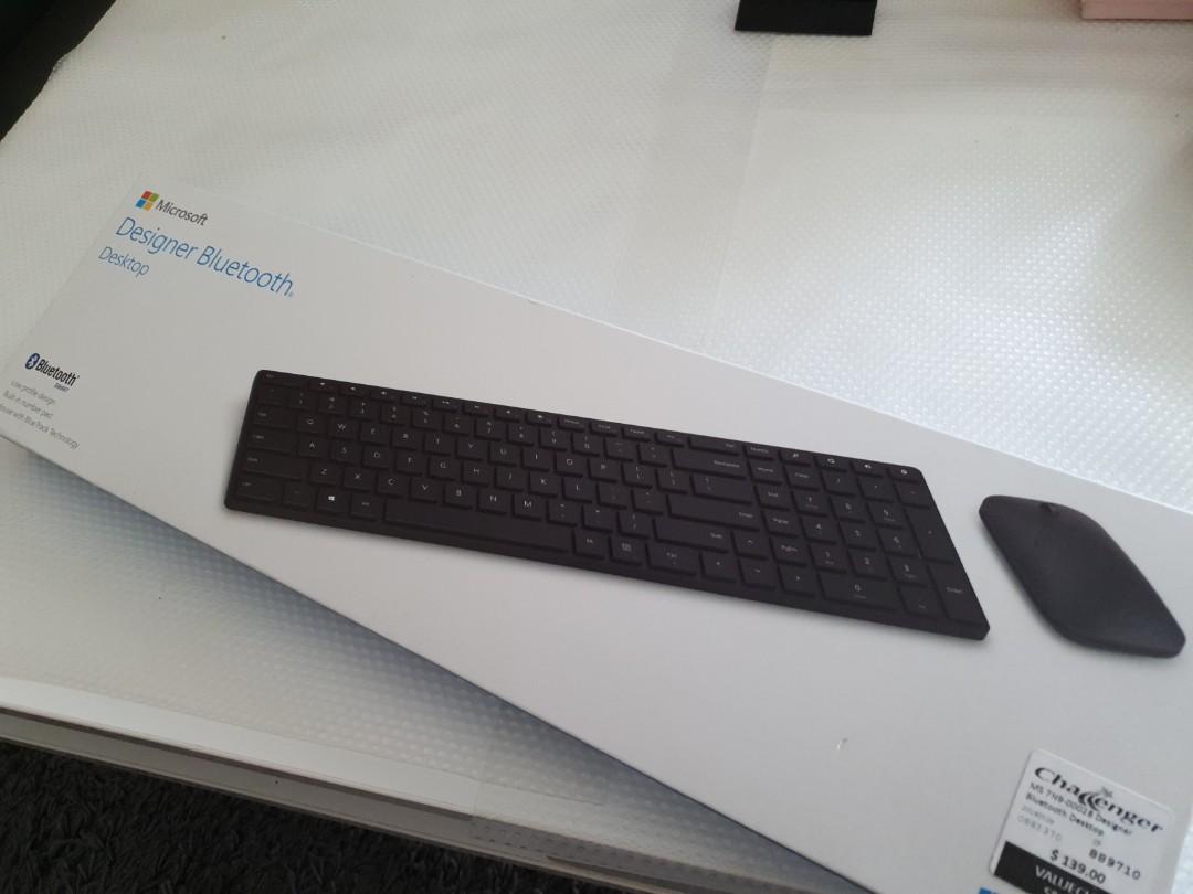 Microsoft designer Bluetooth Keyboard and mouse, Computers & Tech ...