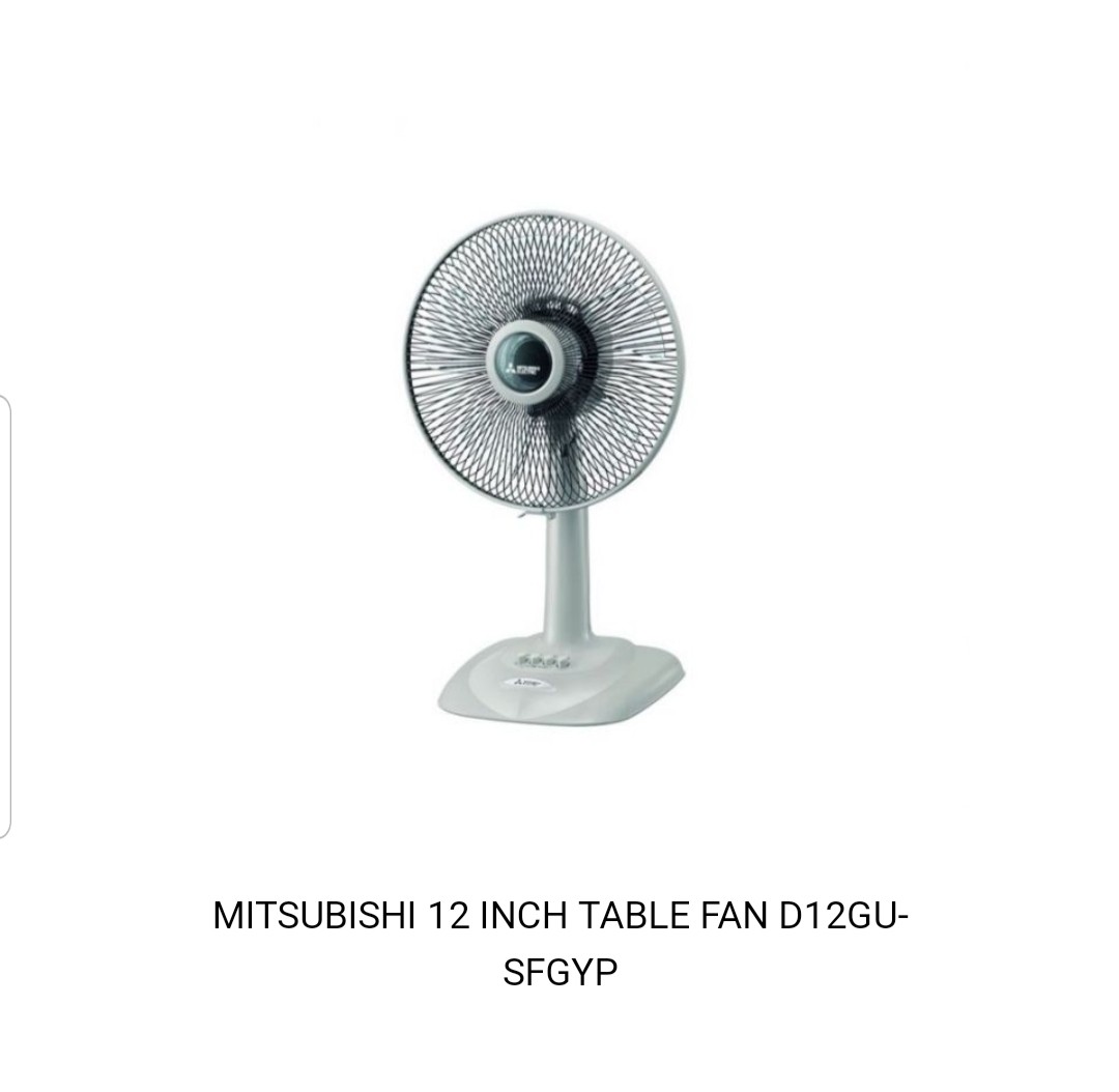 Mitsubishi Electric Desk Fan 12 inches, Furniture & Home Living ...