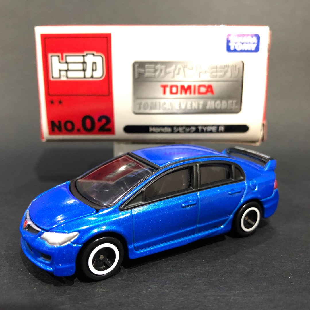 No.2 Tomica Honda Civic Type R Event Model Blue FD2R, Hobbies & Toys ...
