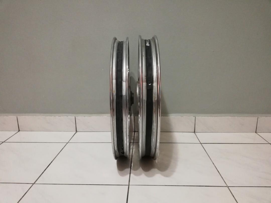 Original rim honda wave 125 set, Auto Accessories on Carousell