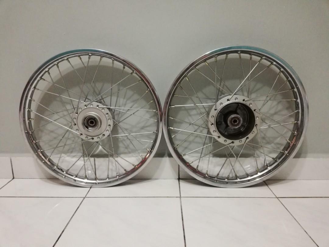 Original rim honda wave 125 set, Auto Accessories on Carousell