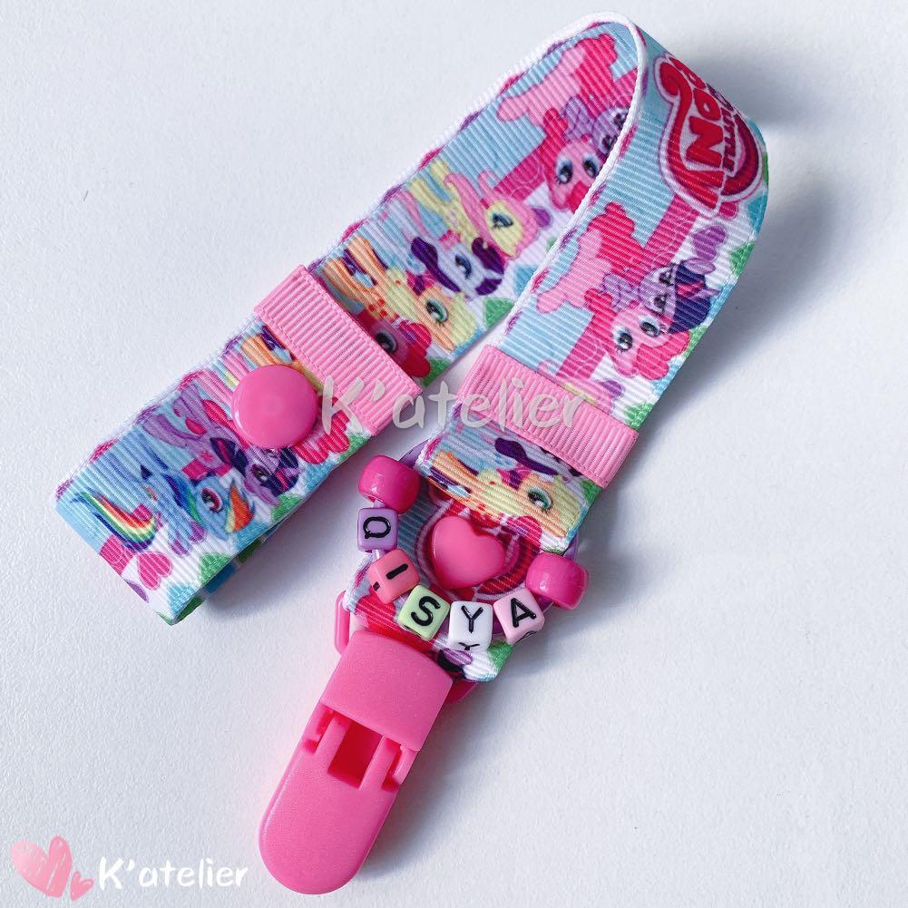 Personalised Pacifier Clip- Little Pony Series, Babies & Kids, Nursing ...