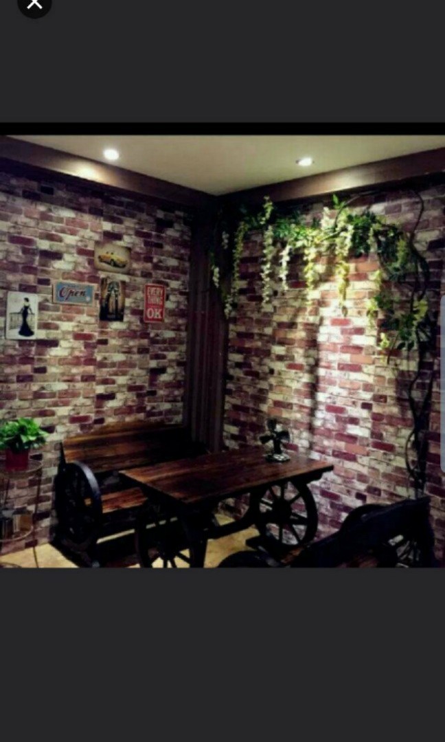 PVC wall paper sticker 自黏牆紙牆貼, 傢俬＆家居, 家居裝飾, 牆上裝飾 - Carousell