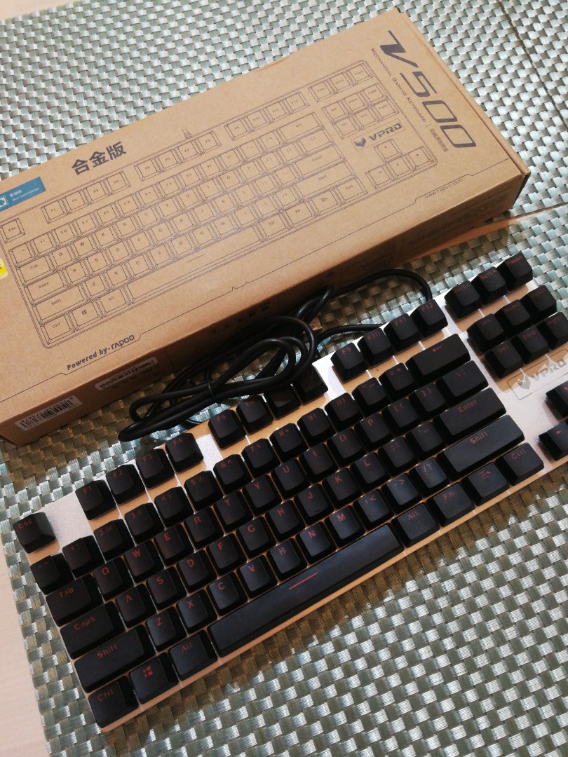 Rapoo VPRO V500 Mechanical Keyboard Blue Switch, Computers & Tech ...
