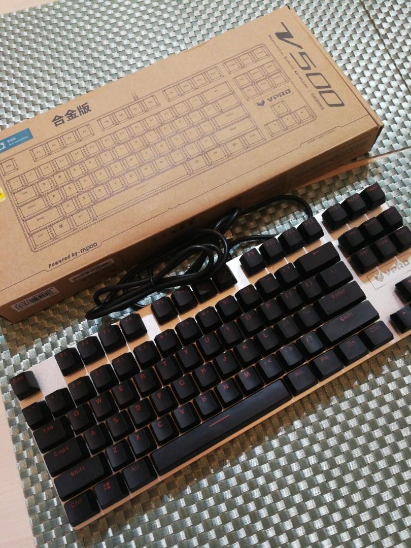 Rapoo VPRO V500 Mechanical Keyboard Blue Switch, Computers & Tech ...