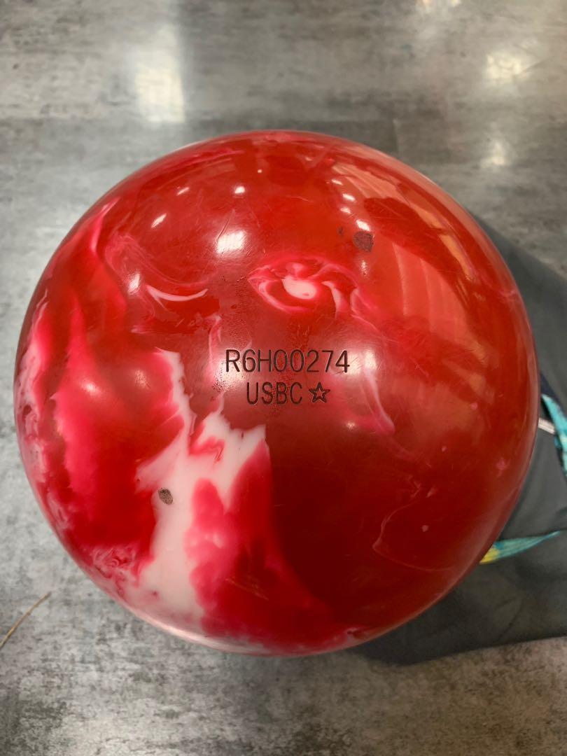 RARE Storm ICE RED Bowling Ball 14 15 lbs pounds First Drill spare cheap japan, Sports Equipment ...