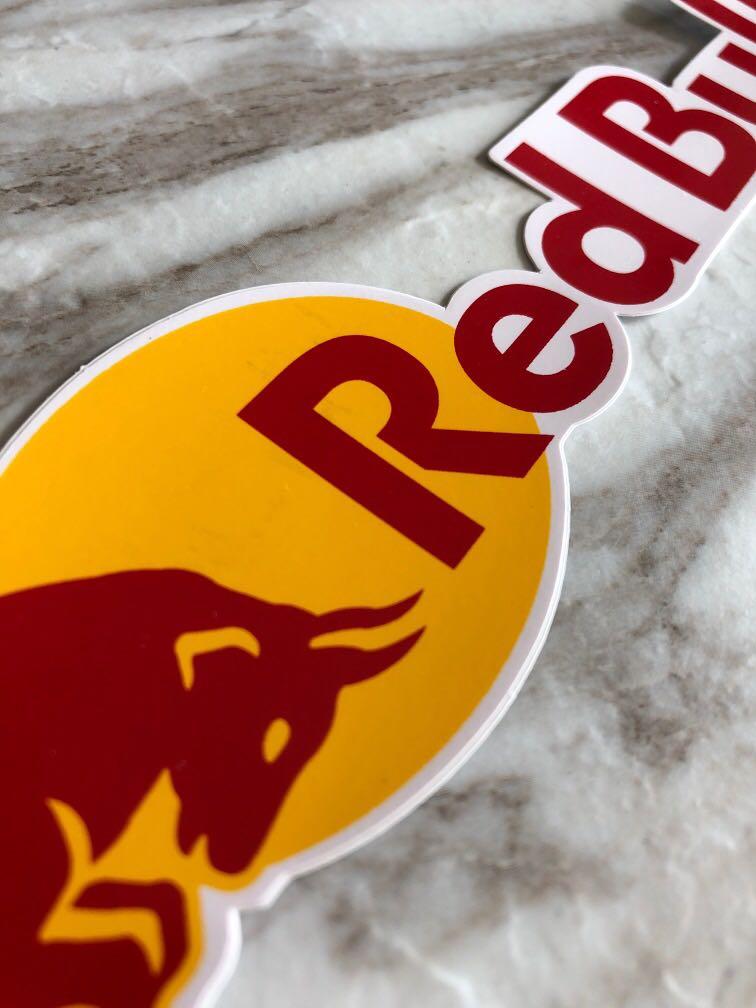 Red Bull sticker, Motorcycles, Motorcycle Accessories on Carousell