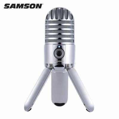 Samson Meteor Mic Studio Desktop Recording Condenser Microphone Fold ...