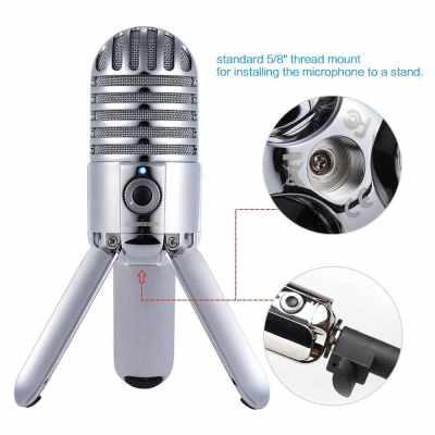 Samson Meteor Mic Studio Desktop Recording Condenser Microphone Fold ...