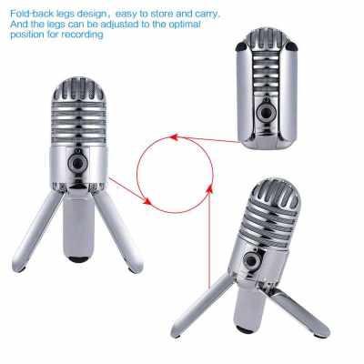 Samson Meteor Mic Studio Desktop Recording Condenser Microphone Fold ...