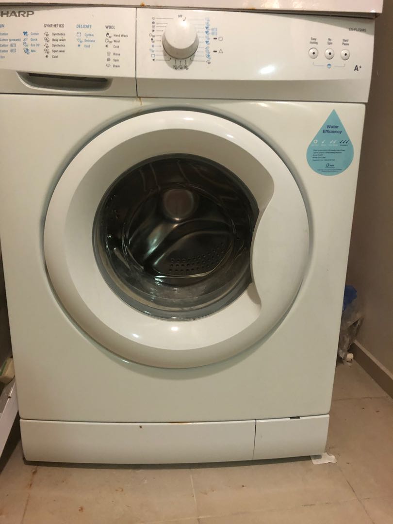 Sharp Front Load 7kg Washing Machine (Model: ES-FL72MS), TV & Home ...