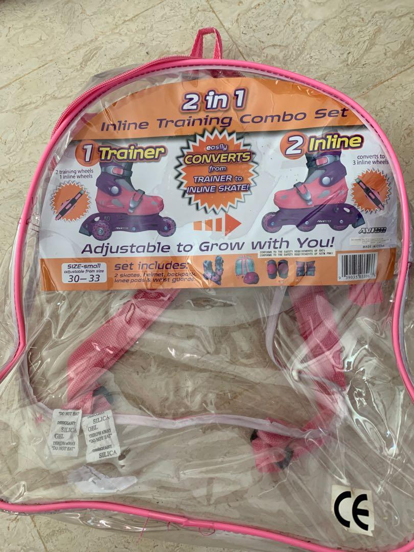 Skates - Inline 2 in 1 Training Set, Hobbies & Toys, Toys & Games on ...