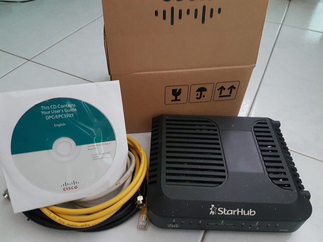 Starhub Cable Modem Router, Computers & Tech, Parts & Accessories ...