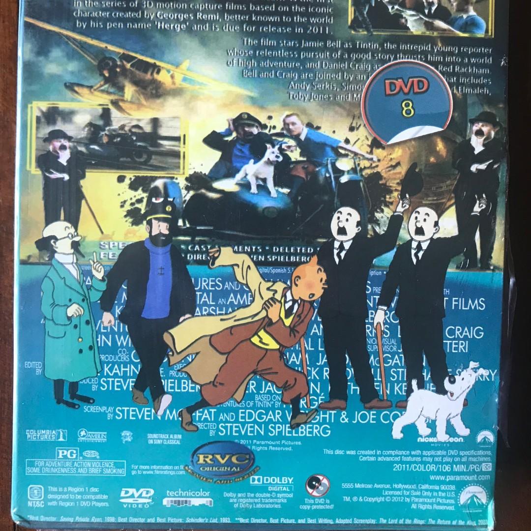 The Complete Collection of the Adventures of Tintin in 8 DVD's, Hobbies ...