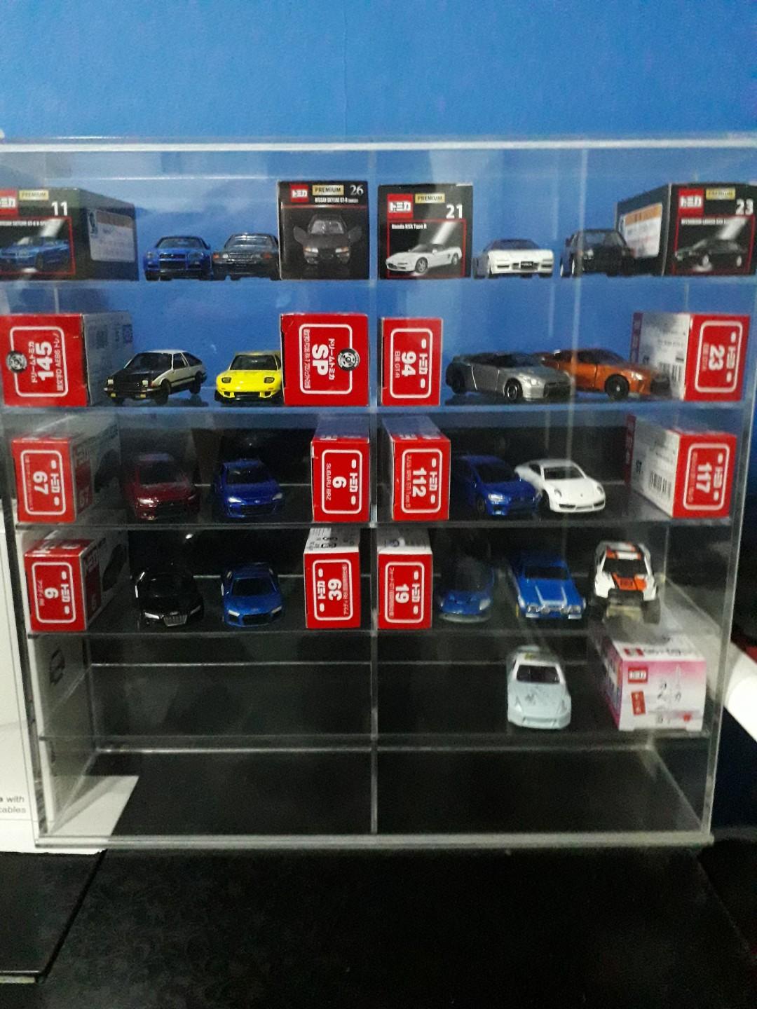Tomica collection including acrylic display case!, Hobbies & Toys, Toys ...