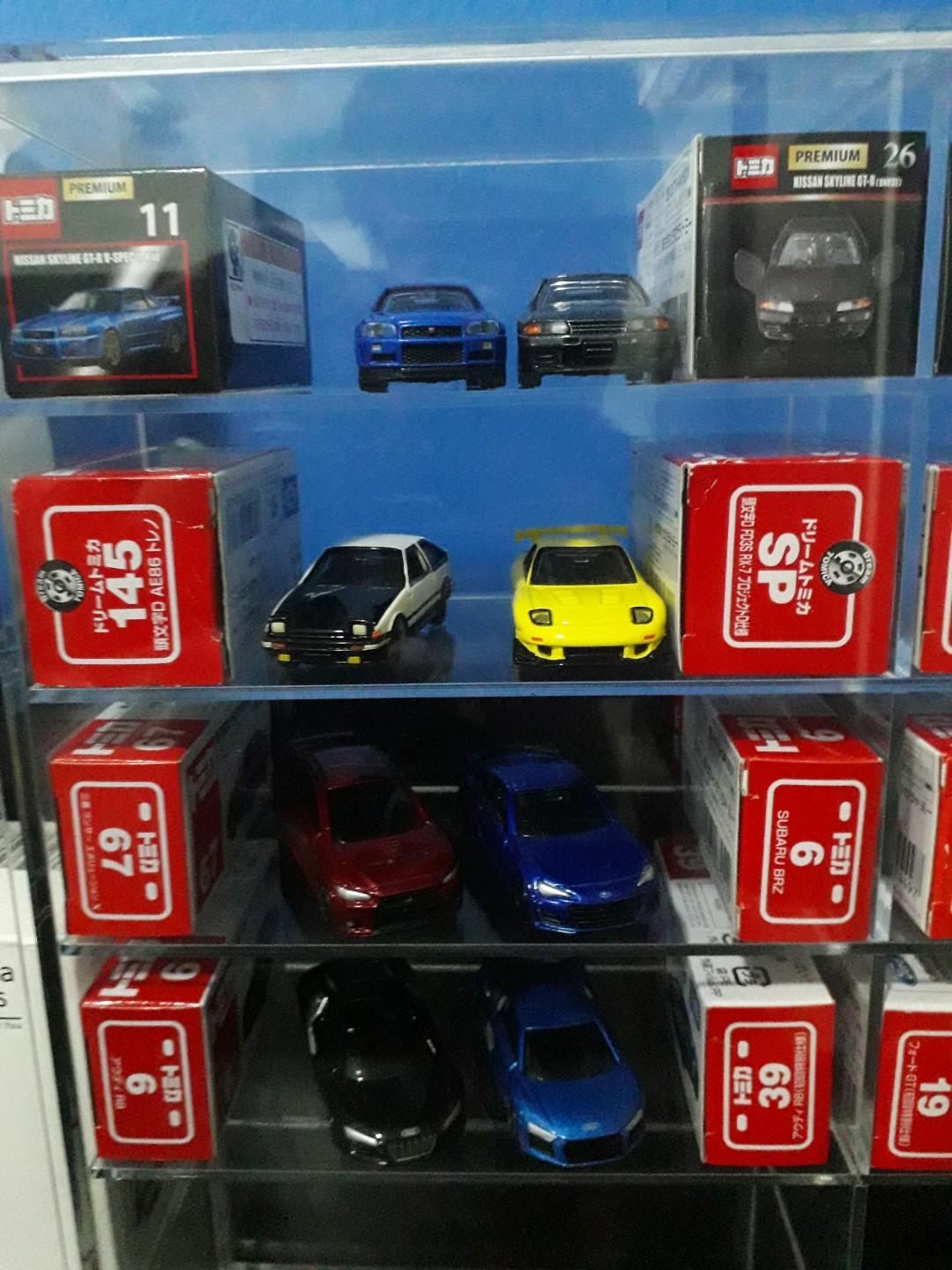 Tomica collection including acrylic display case!, Hobbies & Toys, Toys ...