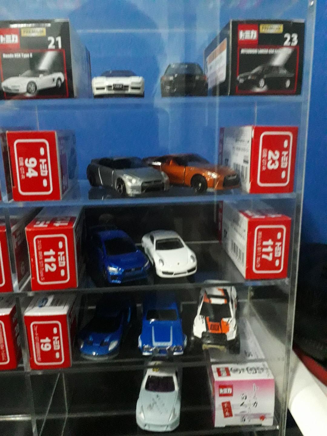 Tomica collection including acrylic display case!, Hobbies & Toys, Toys ...