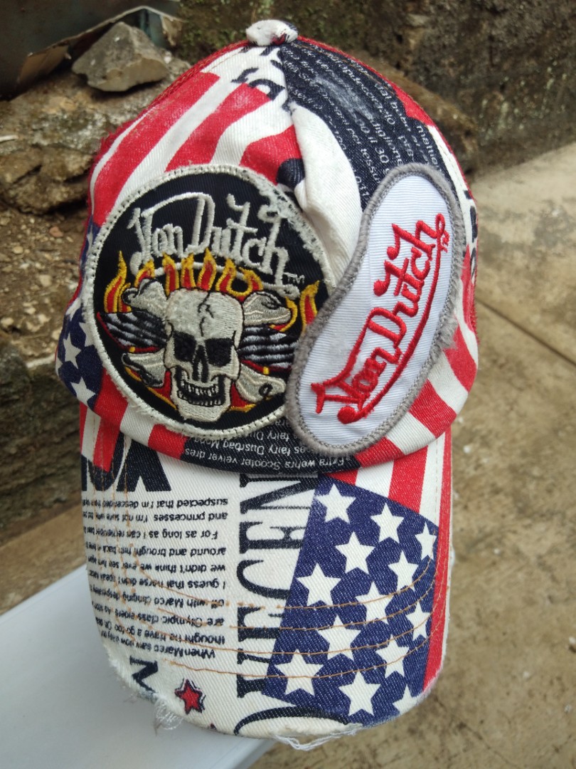 Topi Von dutch original, Fesyen Pria, Aksesoris, Topi di Carousell