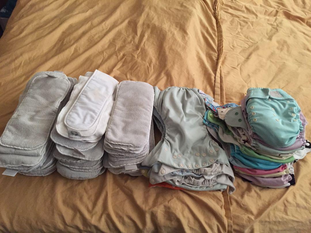 Used cloth diapers and inserts, Babies & Kids, Bathing & Changing ...