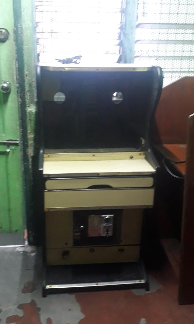 Used Computer table and pisonet box, Furniture & Home Living, Home ...