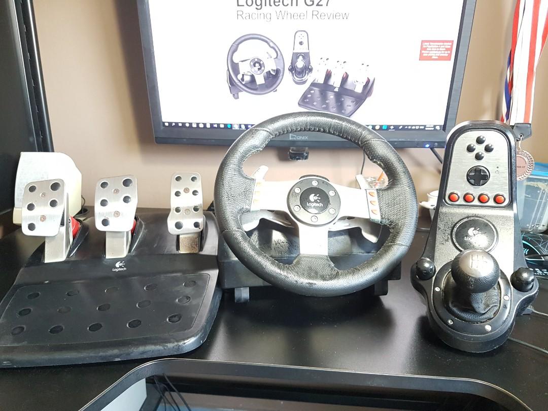 Used LOGITECH G27 racing wheel, Video Gaming, Video Game Consoles ...