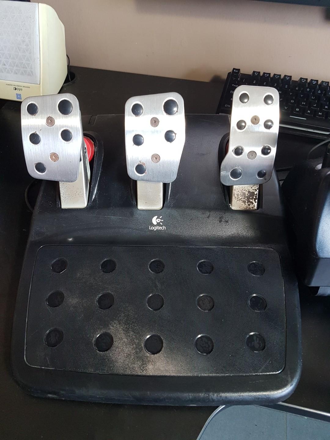 Used LOGITECH G27 racing wheel, Video Gaming, Video Game Consoles ...