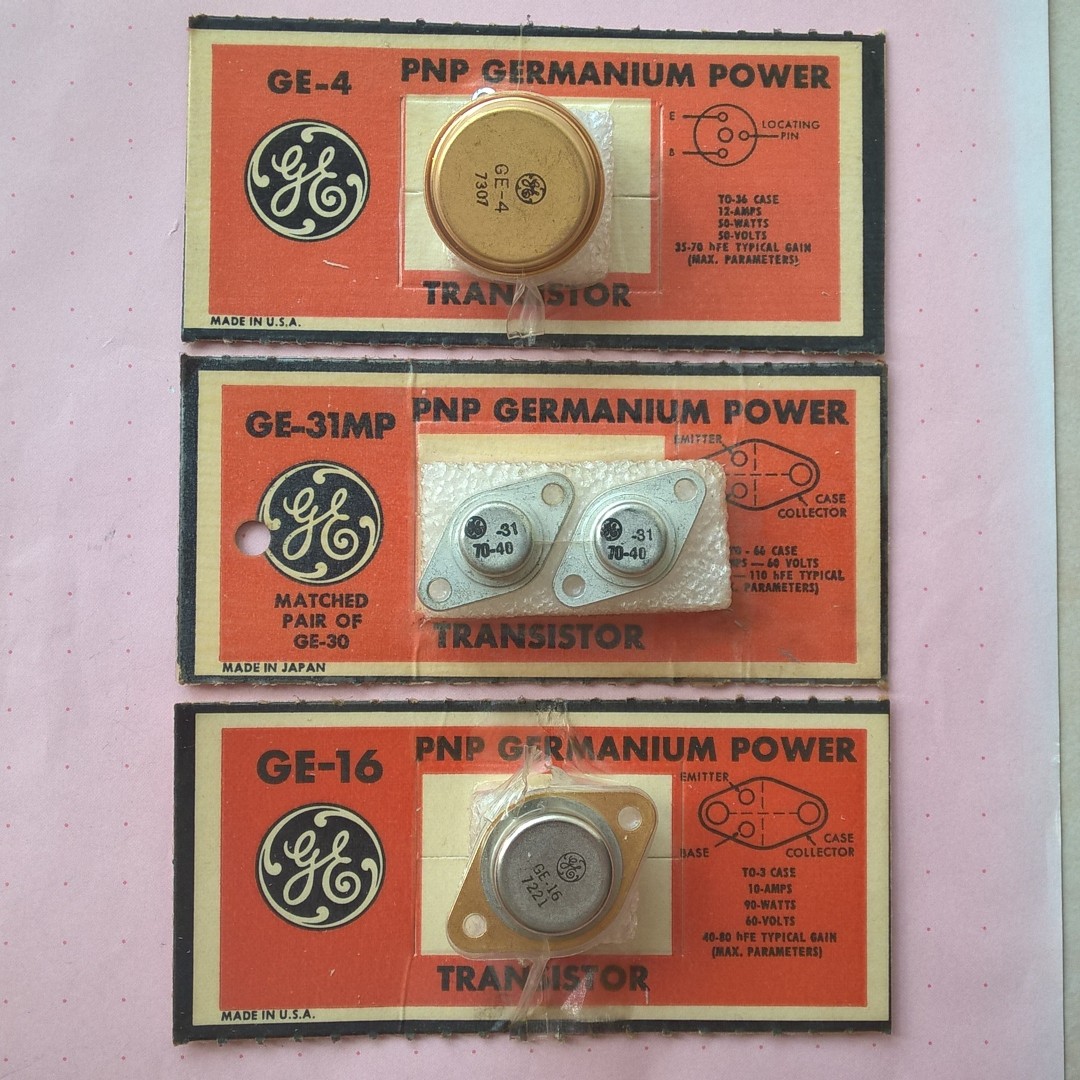 Vintage General Electric Germanium Power Transistors, Audio, Other ...