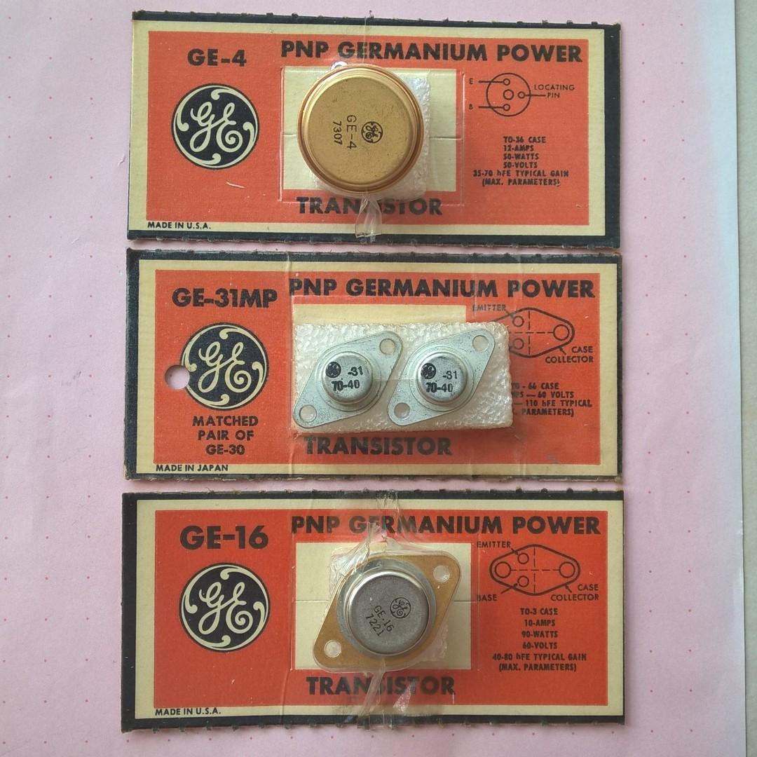 Vintage General Electric Germanium Power Transistors, Audio, Other ...