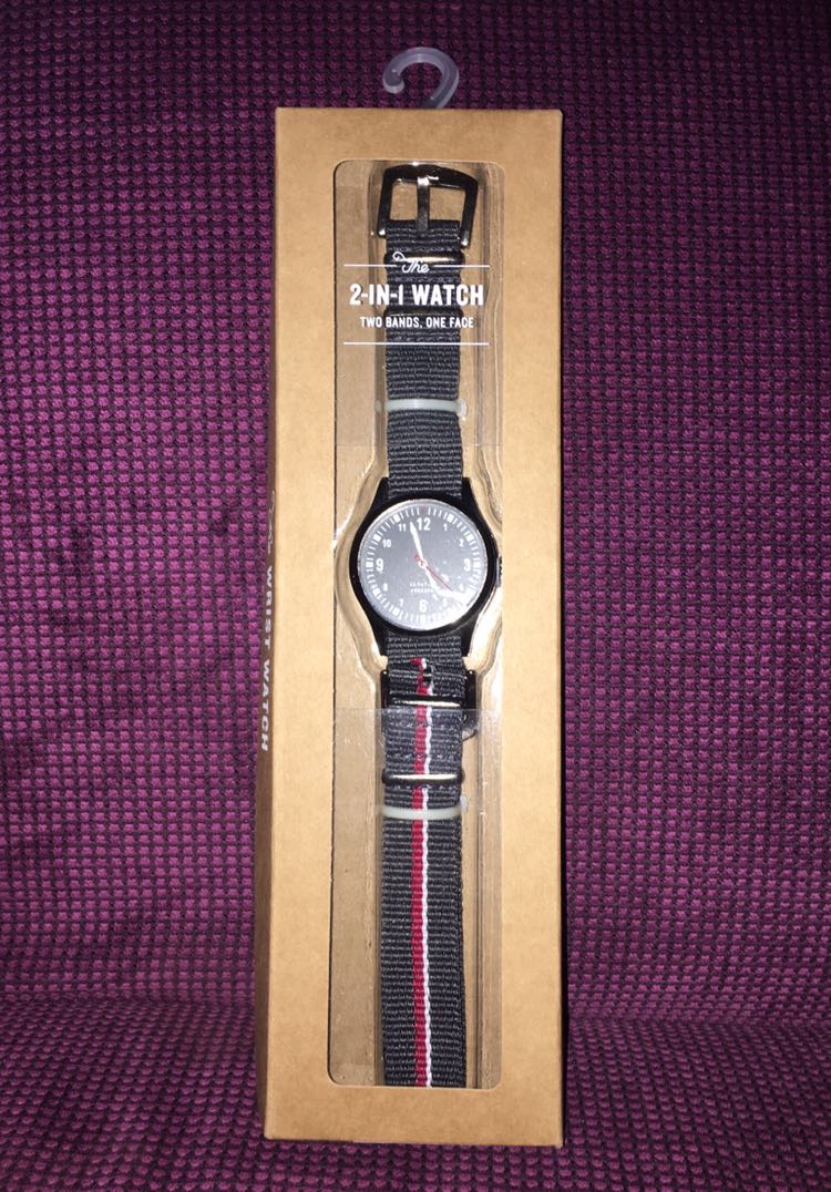 2-in-1 Watch: Two Bands, One Face, Men's Fashion, Watches & Accessories ...