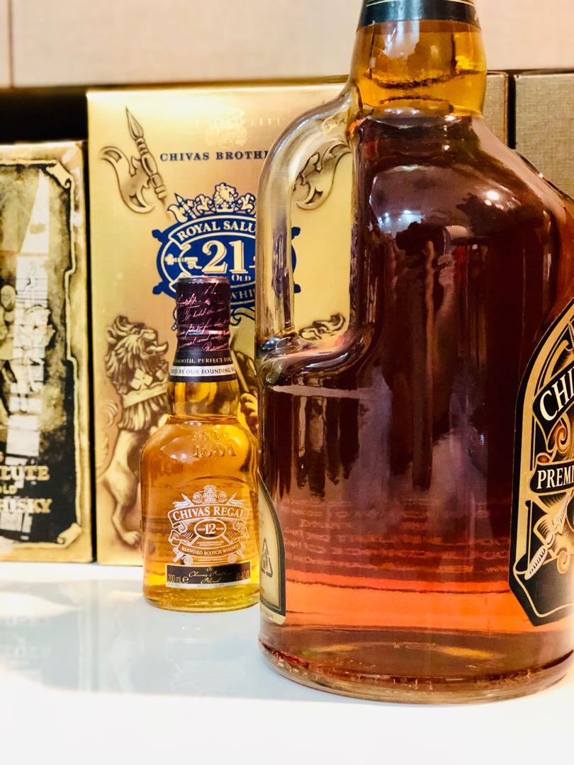 2L Chivas Regal 12 Scotch Whisky w Handle, Food & Drinks, Alcoholic ...