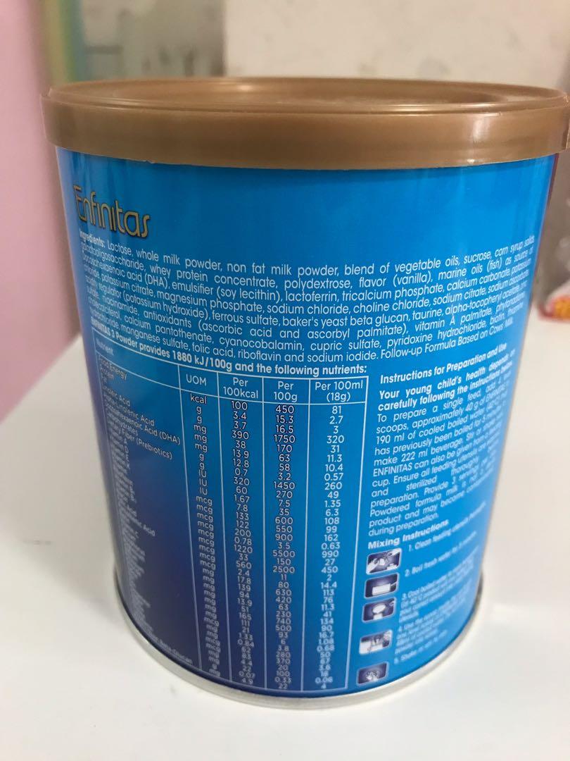 美贊臣 Mead Johnson Enfinitas 3號 (400g), 兒童＆孕婦用品, 護理及餵哺, 護理及餵哺 - 加固 ...