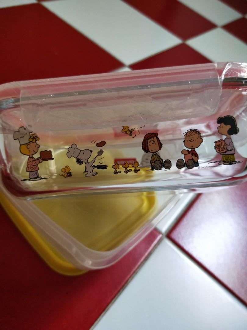 Corelle Snoopy Peanuts Pyrex glass container, Furniture & Home Living ...