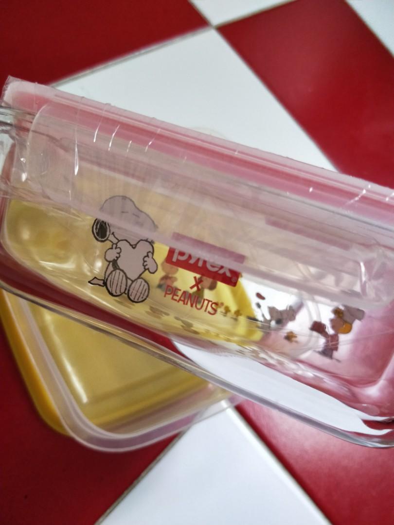 Corelle Snoopy Peanuts Pyrex glass container, Furniture & Home Living ...
