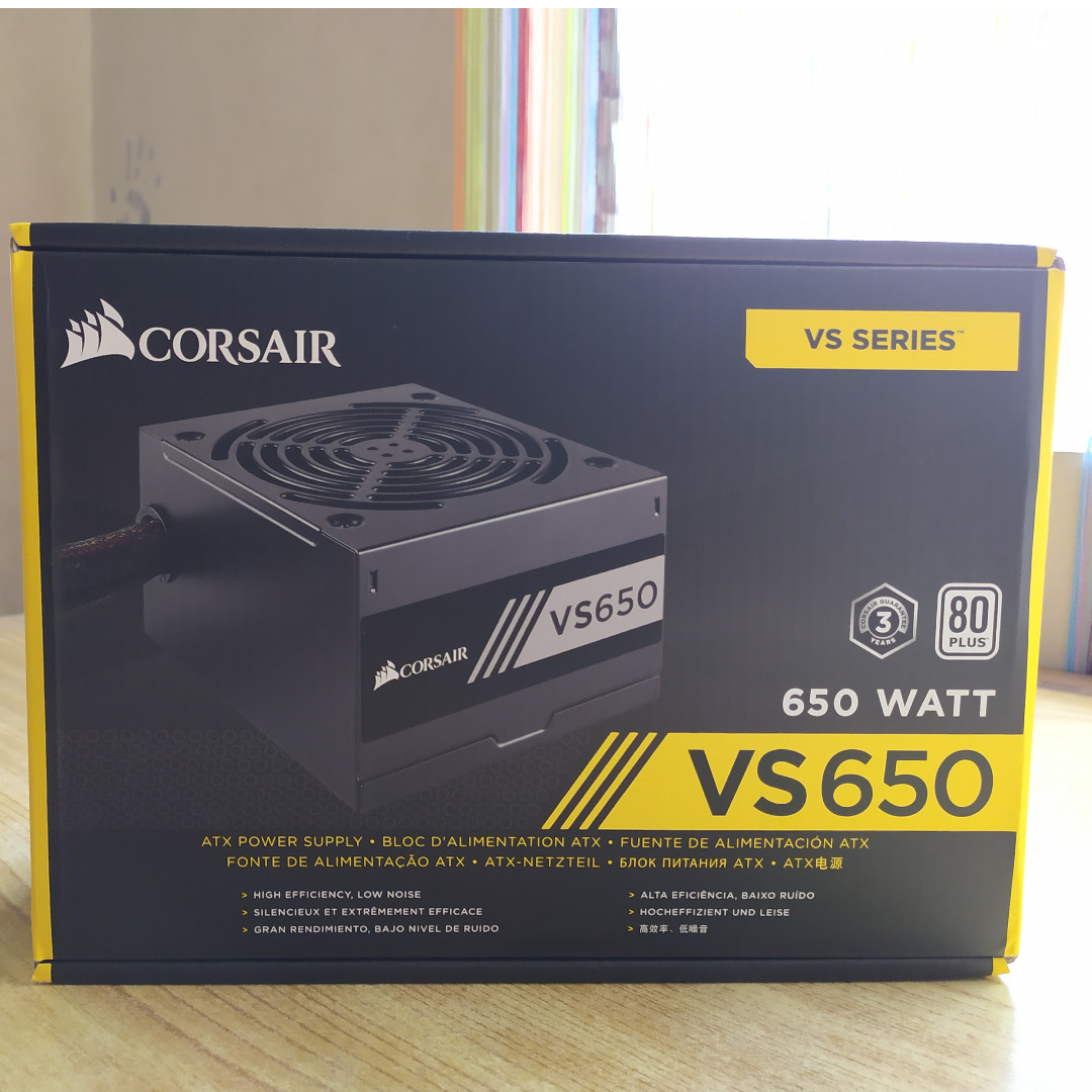 Corsair VS 650 Power Supply, Computers & Tech, Parts & Accessories ...