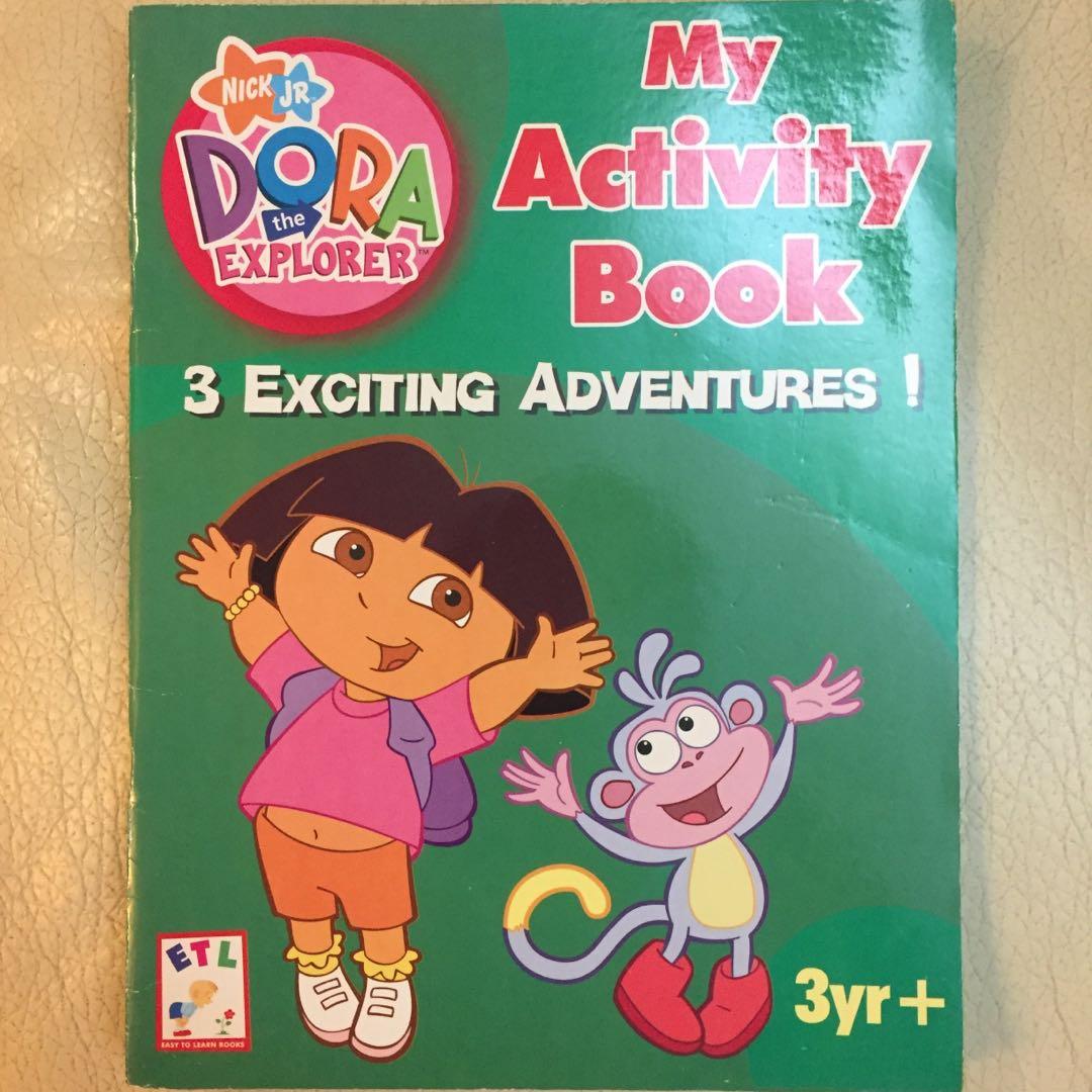 Dora the Explorer My activity book, 興趣及遊戲, 書本 & 文具, 兒童書籍 - Carousell