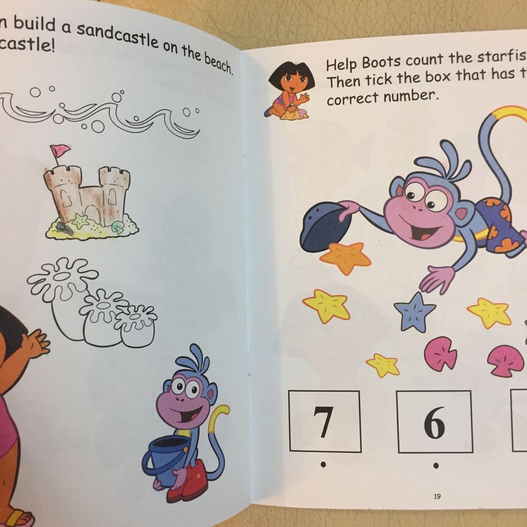 Dora the Explorer My activity book, 興趣及遊戲, 書本 & 文具, 兒童書籍 - Carousell
