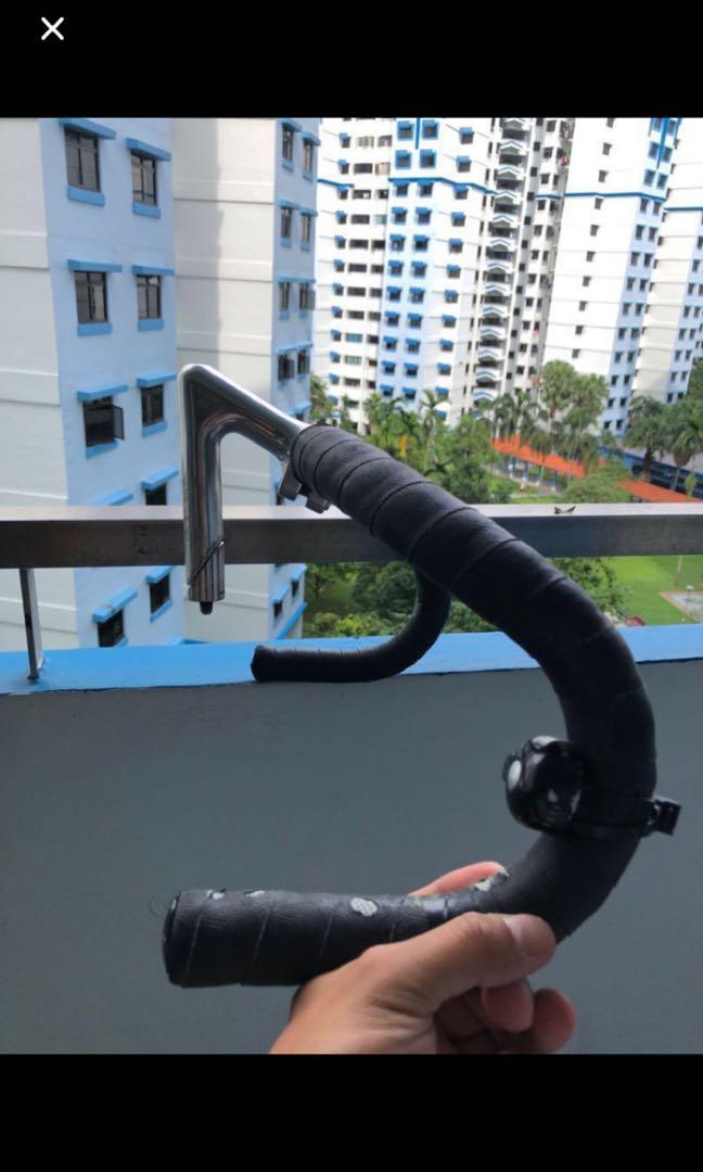 Nitto B123 & Nitto Jaguar 80mm. Fixed gear, fixie, track bike., Sports ...